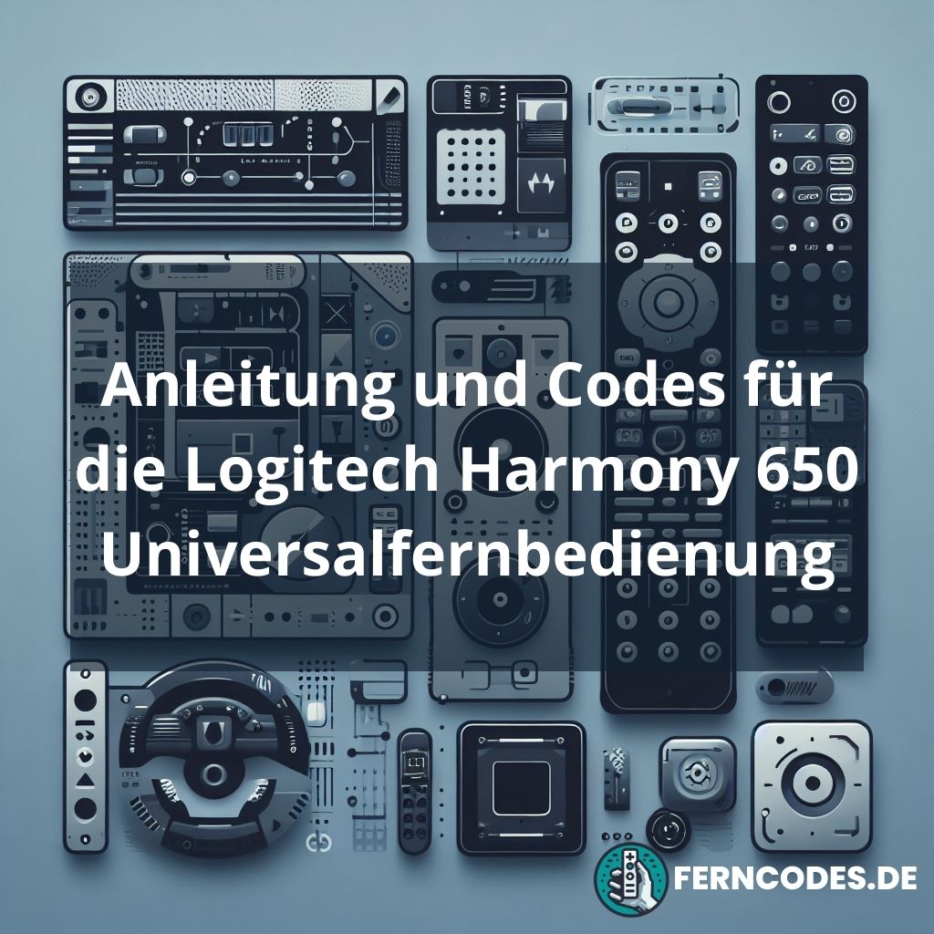 Anleitung und Codes für die Logitech Harmony 650 Universalfernbedienung