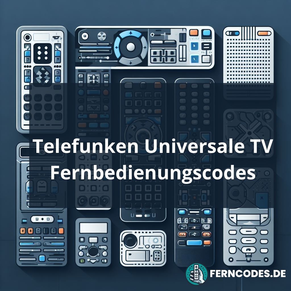Telefunken Universale TV Fernbedienungscodes