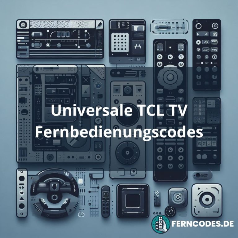 ᐅ Universale TCL TV Fernbedienungscodes